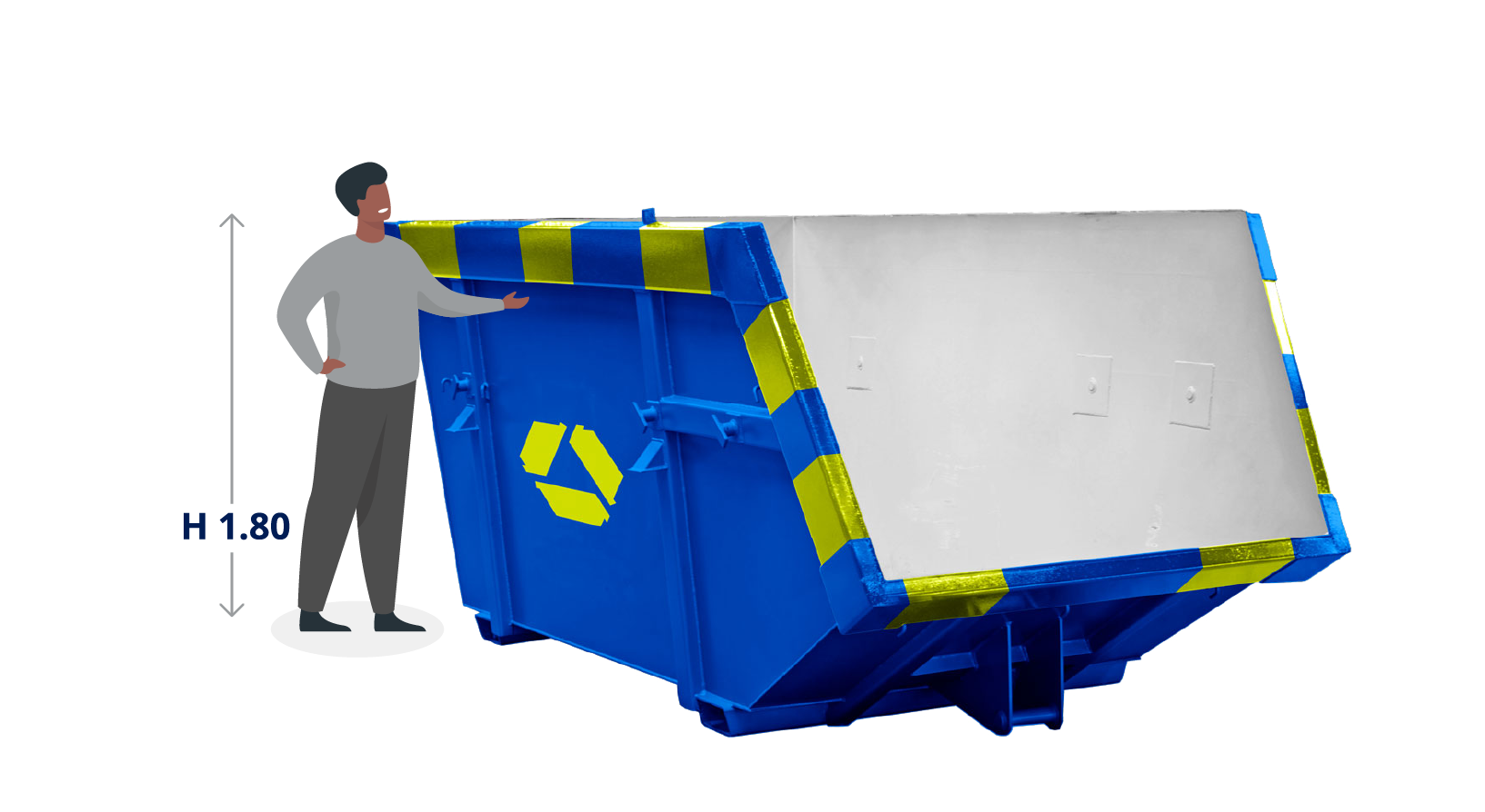 Past op een parkeerplaats.